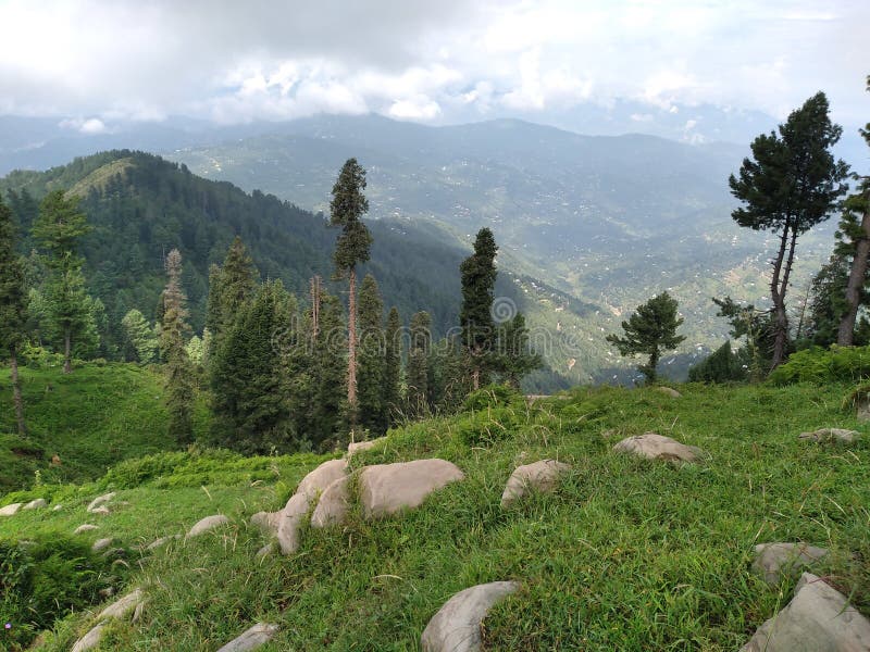 Mountain Climbing View of Azad Kashmir Stock Photo - Image of forest ...