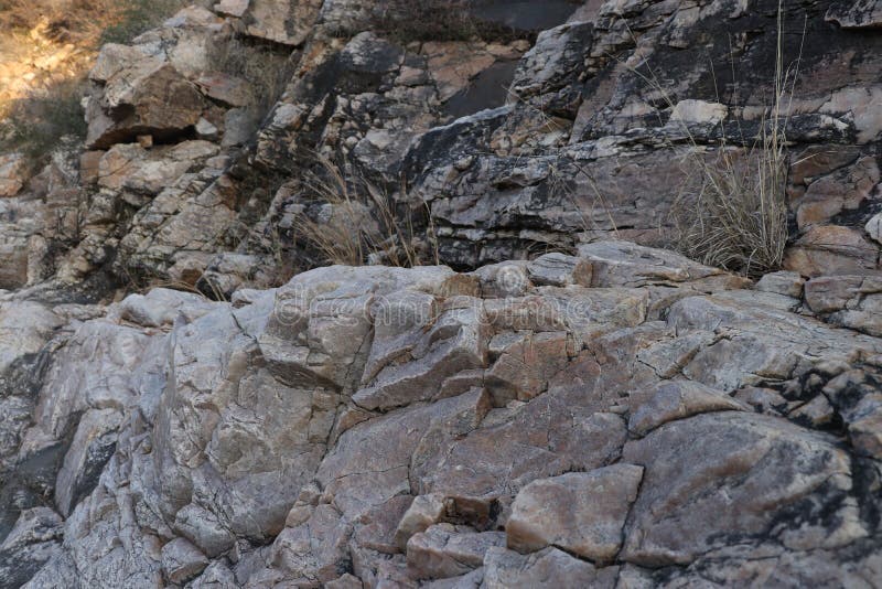 Mountain Closeup View,mount on Dry Grass. Stock Photo - Image of grass ...