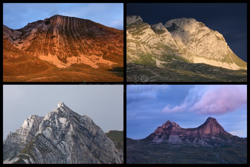 Mountain collage stock photo. Image of alps, rock, mountain - 7647220