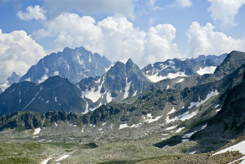 Mountain chains stock image. Image of slope, precipice - 11660631