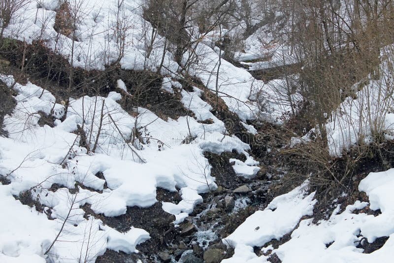 Mountain Creek. Spring Landscape Stock Photo - Image of brook, fall ...