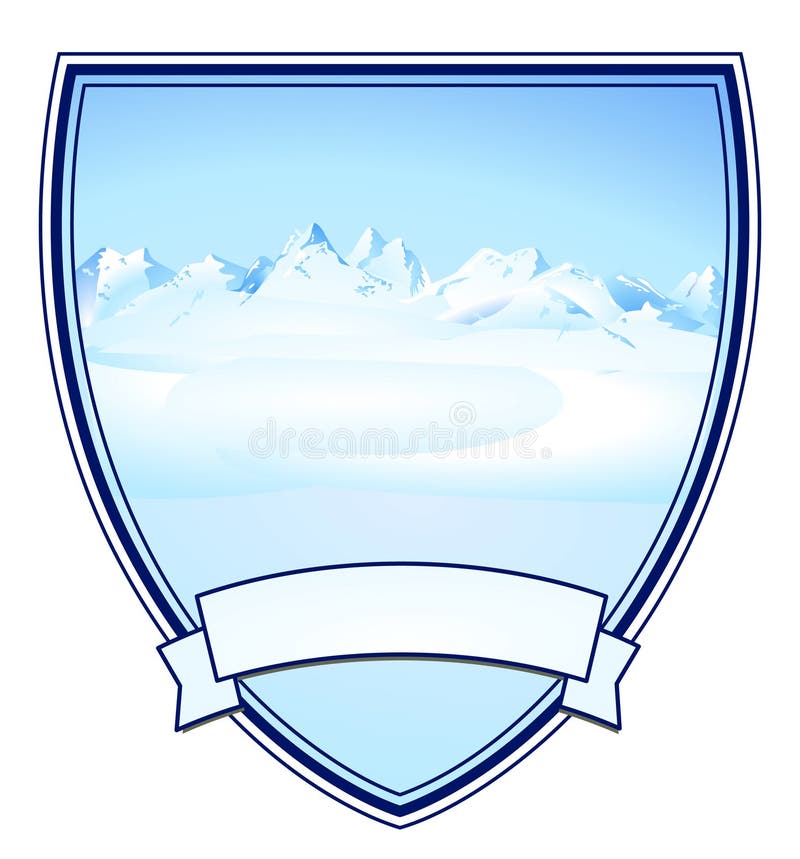 Mountain crest stock vector. Illustration of alps, skiers - 19855041