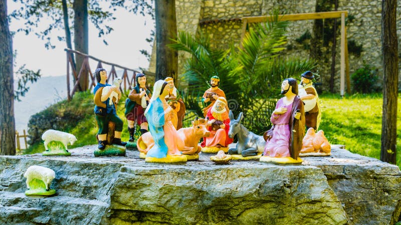 Mountain crib on the rock. stock photo. Image of family - 91716600