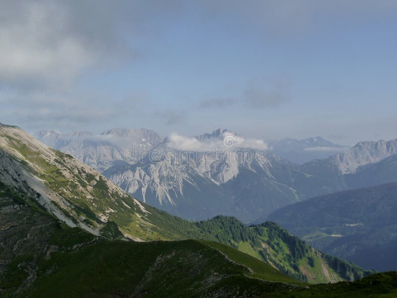 Mountain Crossing Ammergau Alps Stock Image - Image of tourism, germany ...
