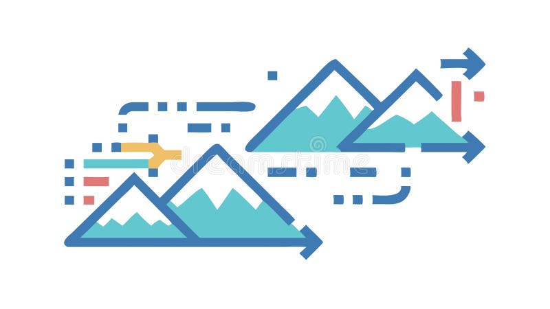 Mountain Data Graph Vector: Upward Trends Environmental Growth, Vector ...