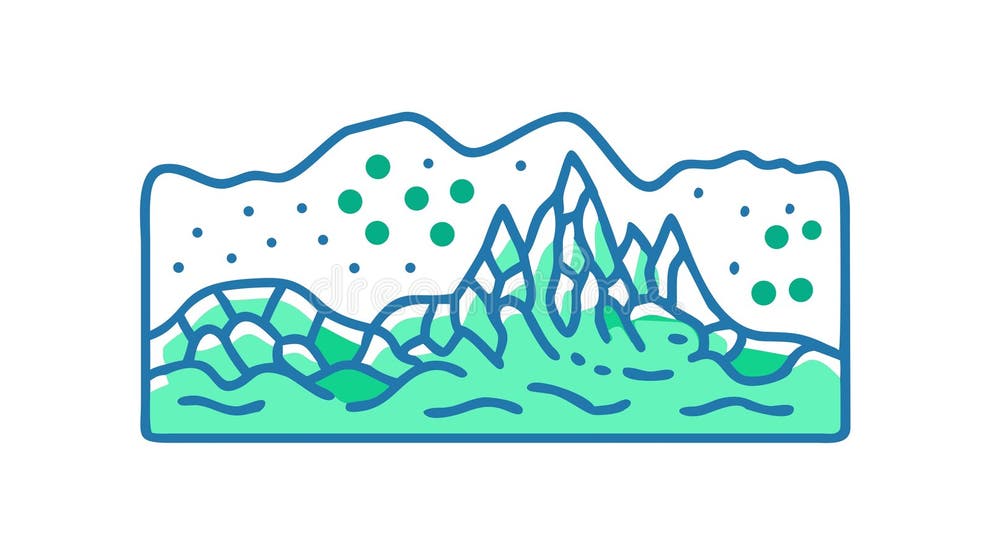 Mountain Data Mapping: Geological Survey Analytics, Vector Design ...