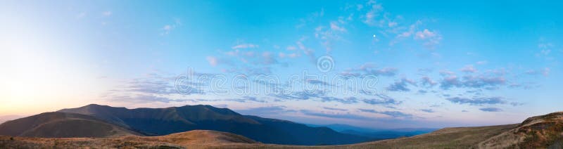 Mountain daybreak stock photo. Image of panorama, ridge - 15510938
