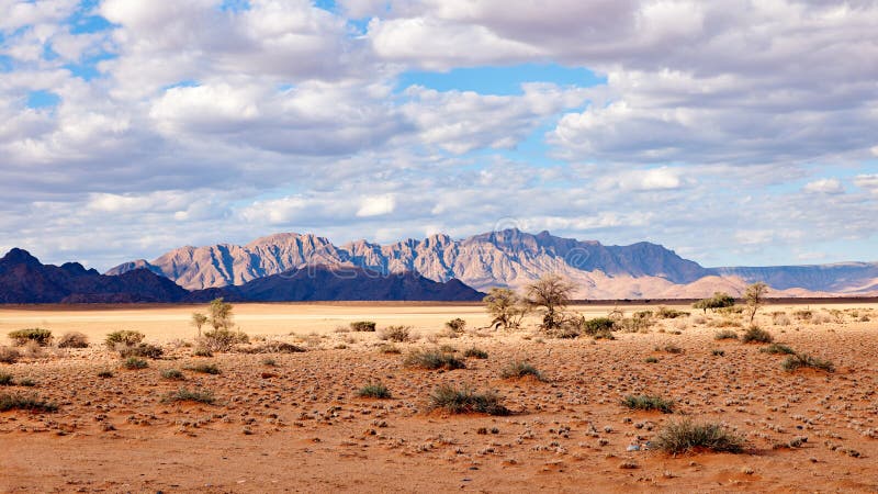 Mountain and Desert in Namibia Stock Photo - Image of blue, spiritual ...