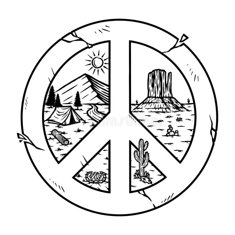 Desert Symbols of the Arab Emirates - Arabian Oryx, Camel and Hookah ...