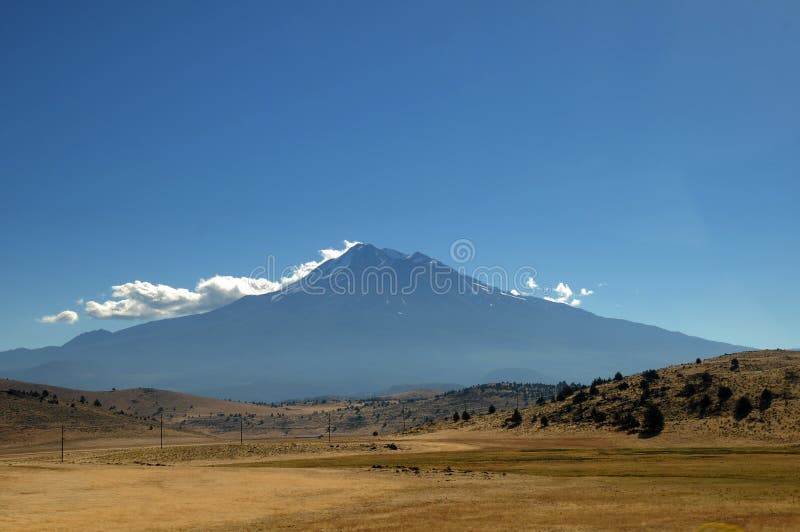 Mountain with Empty Sky Copyspace Stock Image - Image of black, empty ...
