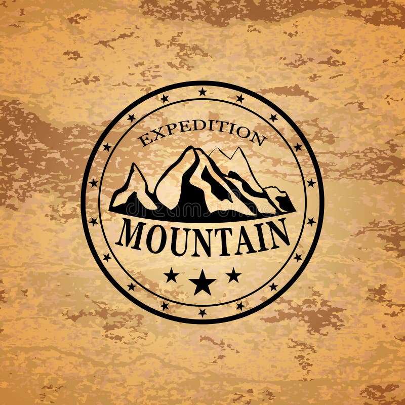 The Mountain Expedition Logo Stock Vector - Illustration of template ...