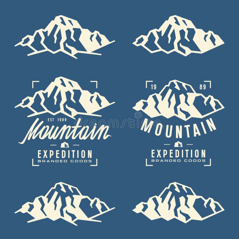 Mountain Expedition Labels, Badges and Design Elements Stock Vector ...