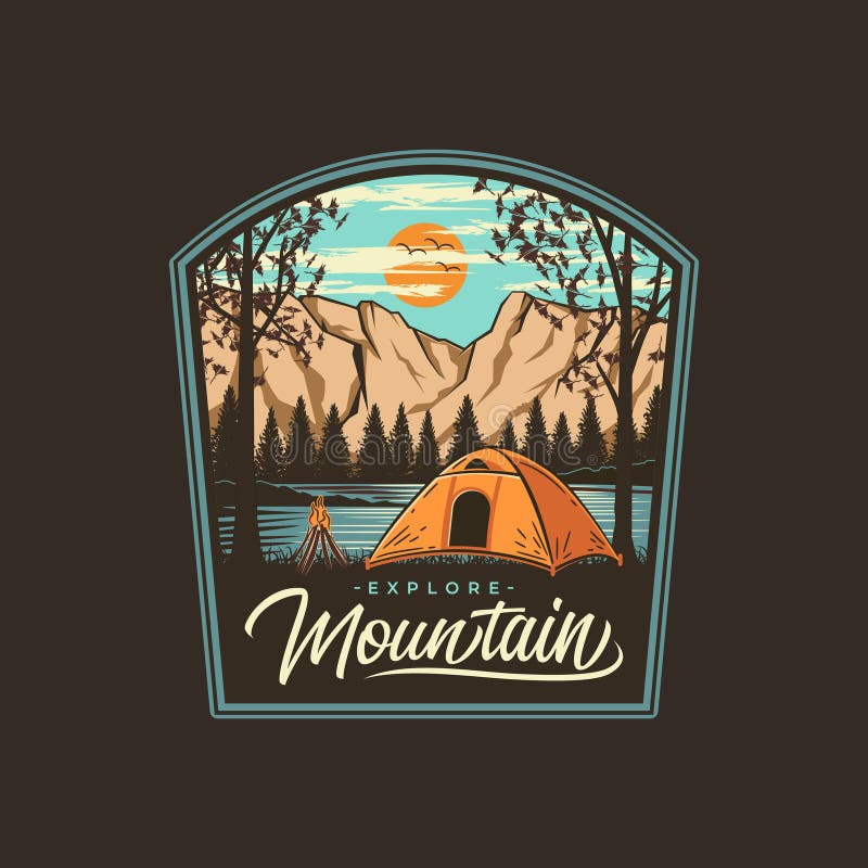 Mountain Expedition Logo. Outdoor Camping and Adventure Vintage Logo ...