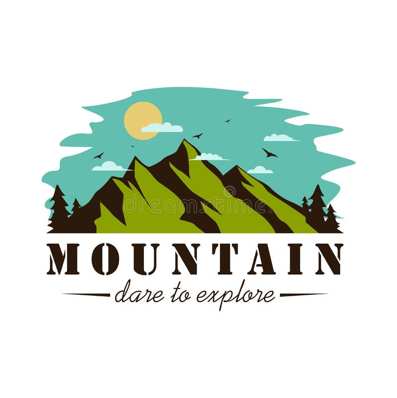 Mountain Explorer Adventure Badge Vector Template Design Stock Vector ...