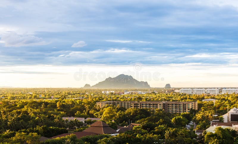 Mountain at far distant stock photo. Image of scenery - 152196780