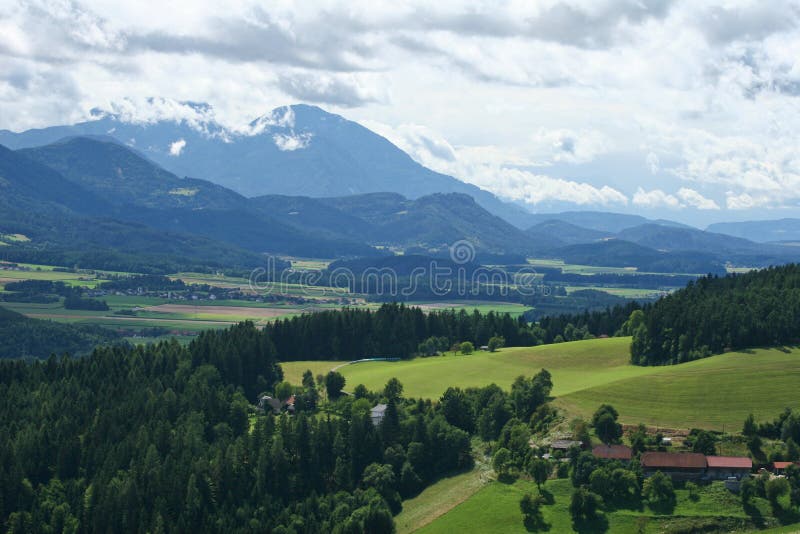 Mountain farm stock photo. Image of land, beauty, mountains - 11809242