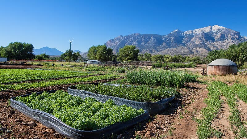 Mountain Farm Sustainable Agriculture Seedlings Stock Image - Image of ...