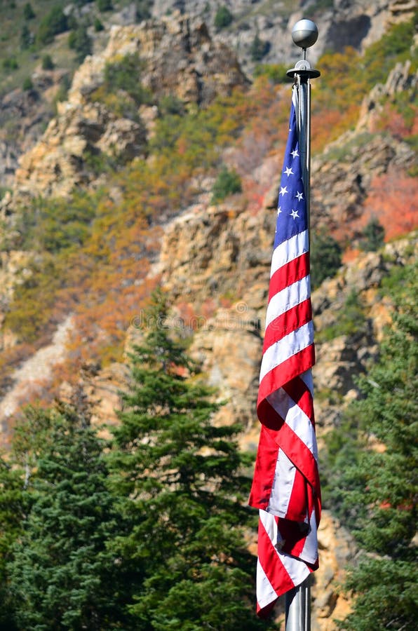 Mountain Flag stock image. Image of mormon, national - 36135941