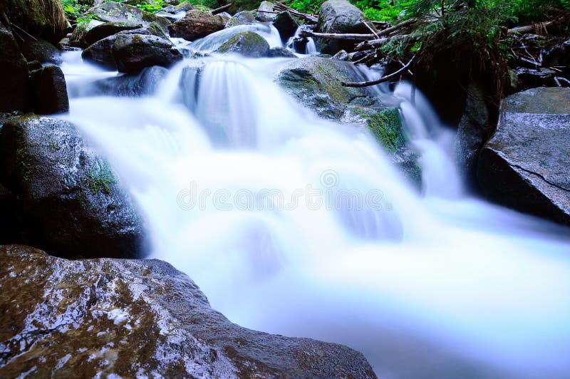 The mountain flow of life stock image. Image of fluid - 64198881