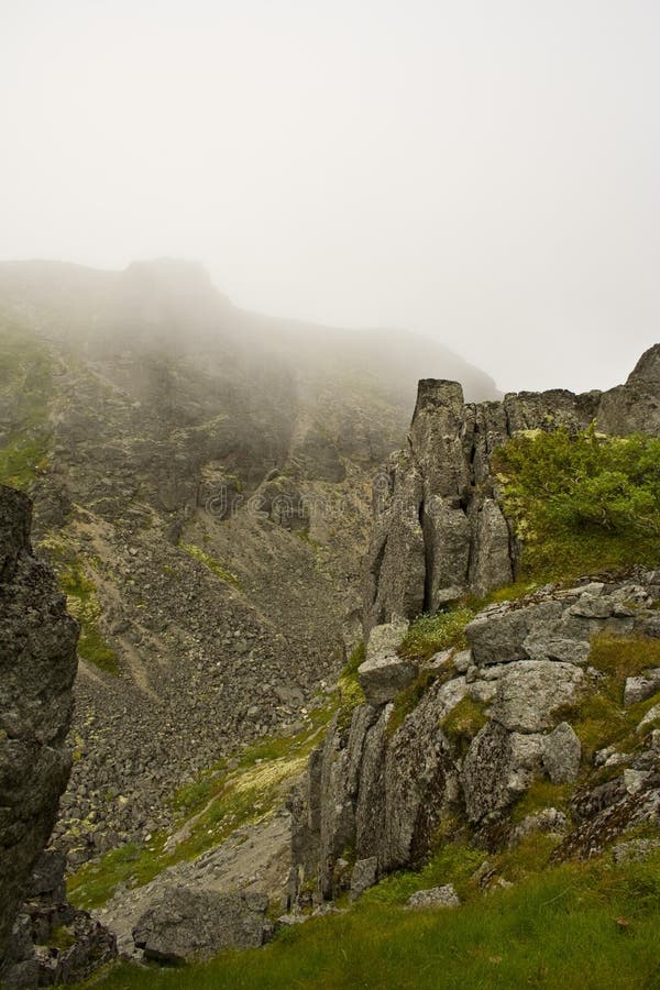 Mountain fog stock image. Image of rain, hills, color - 4632695