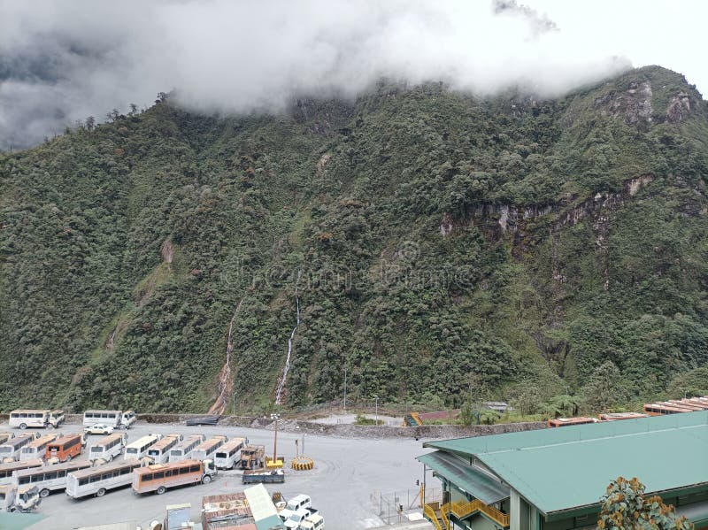 Mountain Fog and Cloudy Cold Weather without Sun Stock Image - Image of ...