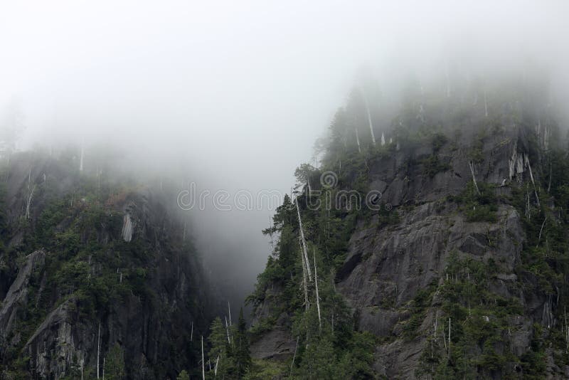 Mountain in the fog stock image. Image of national, water - 59812165
