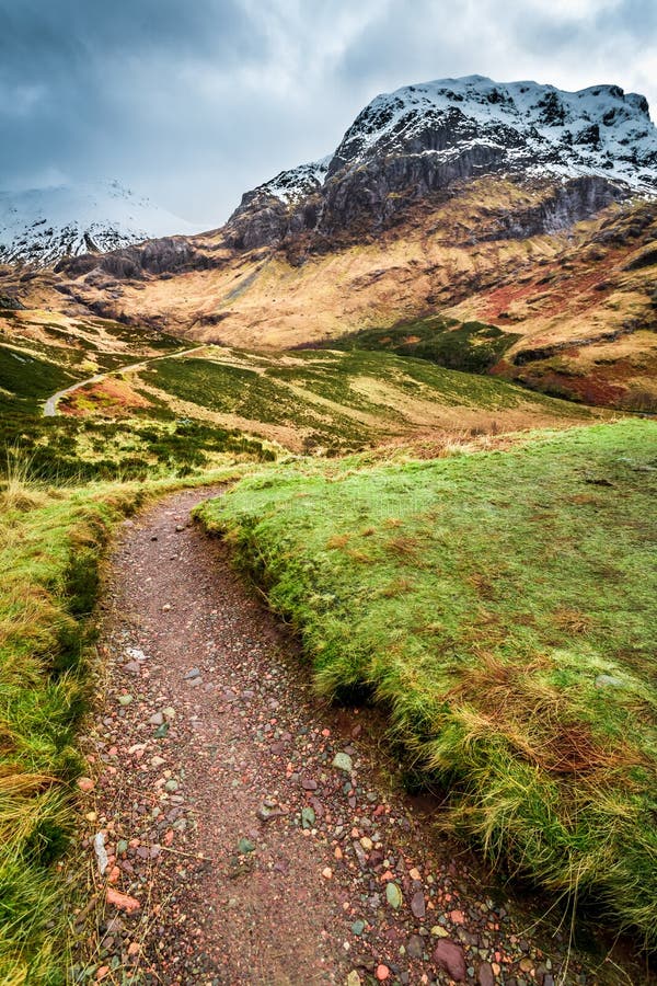 Mountain Footpath in Glencoe Stock Image - Image of cliff, hiking: 38156355