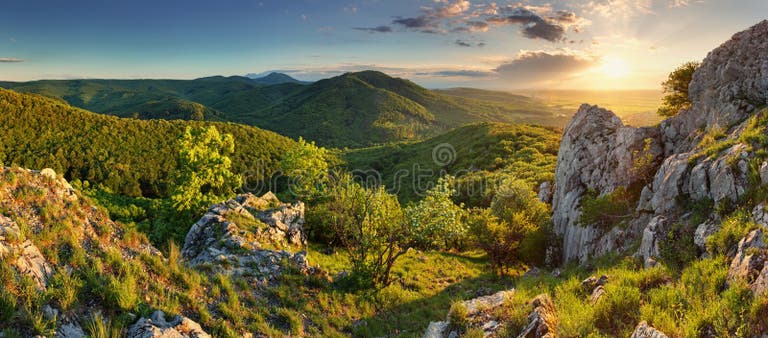 Mountain Forest Panorama - Slovakia Stock Image - Image of countryside ...