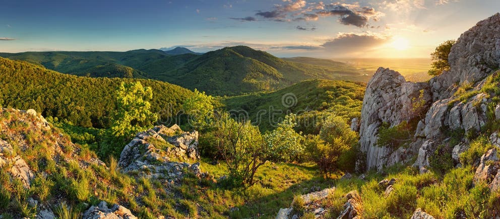 Mountain Forest Panorama - Slovakia Stock Image - Image of countryside ...