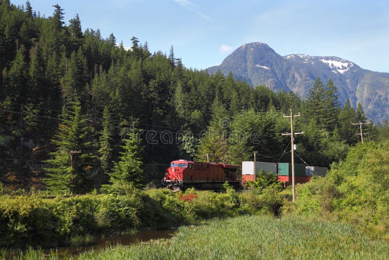 Mountain Freight Train stock image. Image of extreme - 37041231