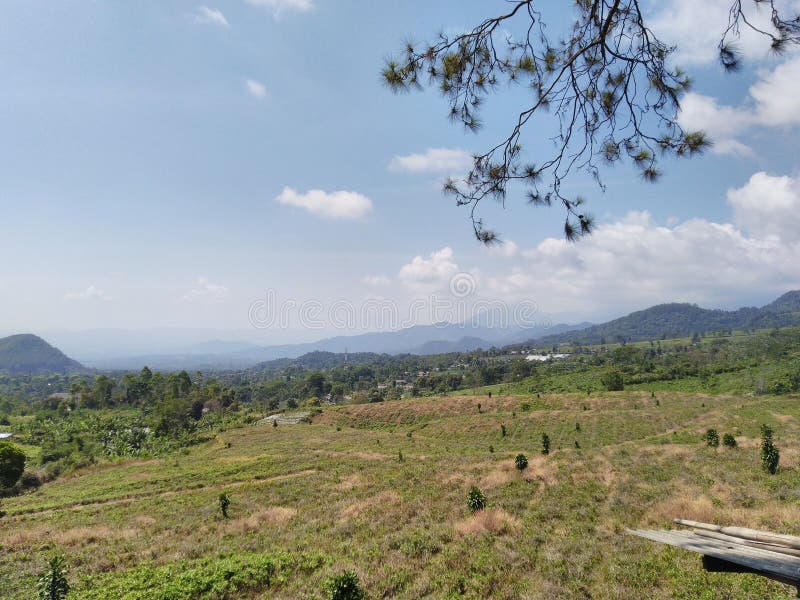 Mountain Fresh and Cold River in Summer Time Under Cloudy Sunny Blue ...