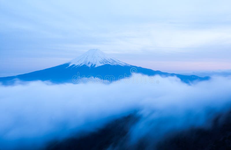 Mountain Fuji and cloud stock image. Image of japan, landmark - 64139045