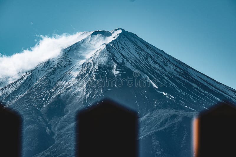 Mountain fuji editorial stock photo. Image of view, train - 313238718