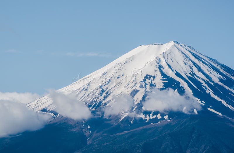 Mountain Fuji stock image. Image of blue, ridge, desktop - 71551775