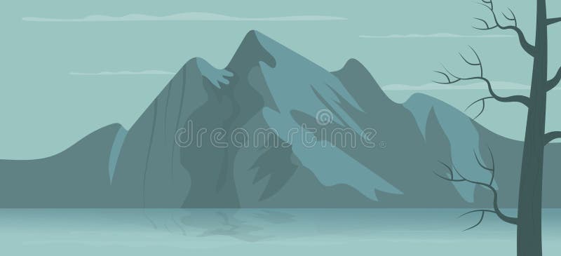 Mountain Game Background stock vector. Illustration of trees - 152074037