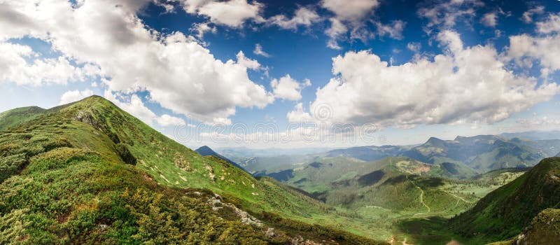 Mountain Gentle Slopes with Snow and Sun Stock Photo - Image of slopes ...