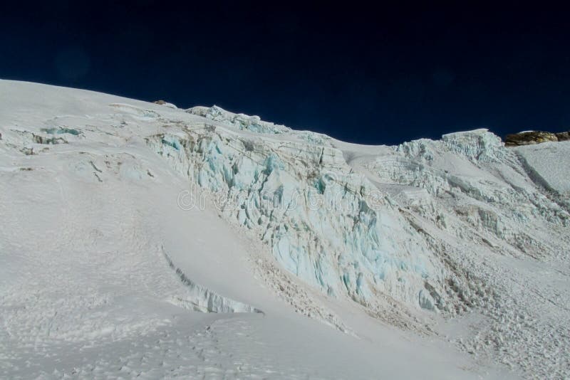 Mountain Glacier Landscape and Scenic View of Kangchenjunga or Kanchenjunga Stock Image - Image ...