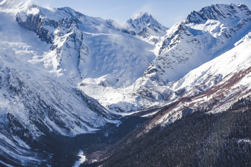 Mountain gorge and high stock photo. Image of nature - 241621626