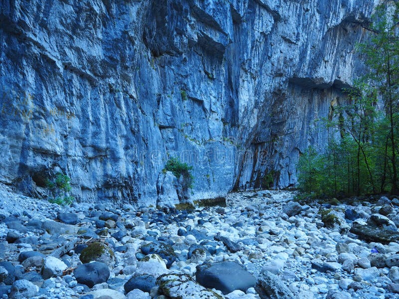 Mountain Gorge in the Mountains of Abkhazia. a Deep Gorge in the ...