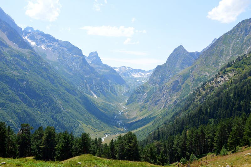 Mountain gorge, valley stock photo. Image of forest, georgia - 68442672