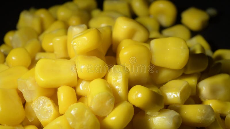 Mountain of Boiled Corn on a Black Tray Gyrating Stock Footage - Video ...