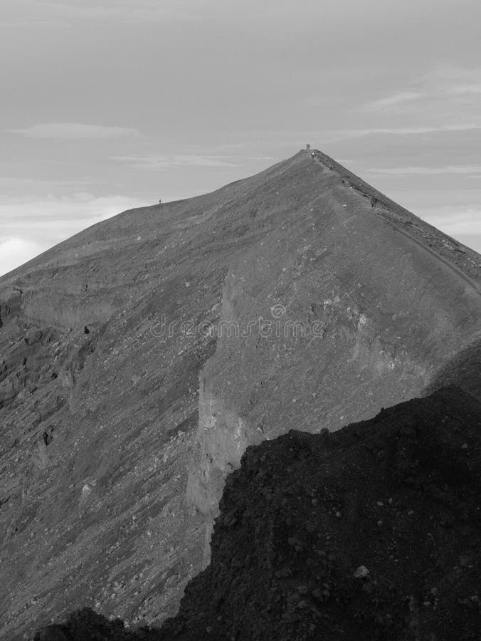 A Mountain with a Gray Peak and a Rocky Slope Stock Image - Image of ...