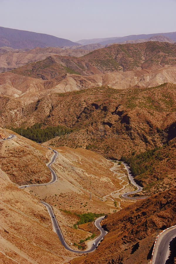 Mountain Highways in Morocco Stock Image - Image of mountains, atlas ...