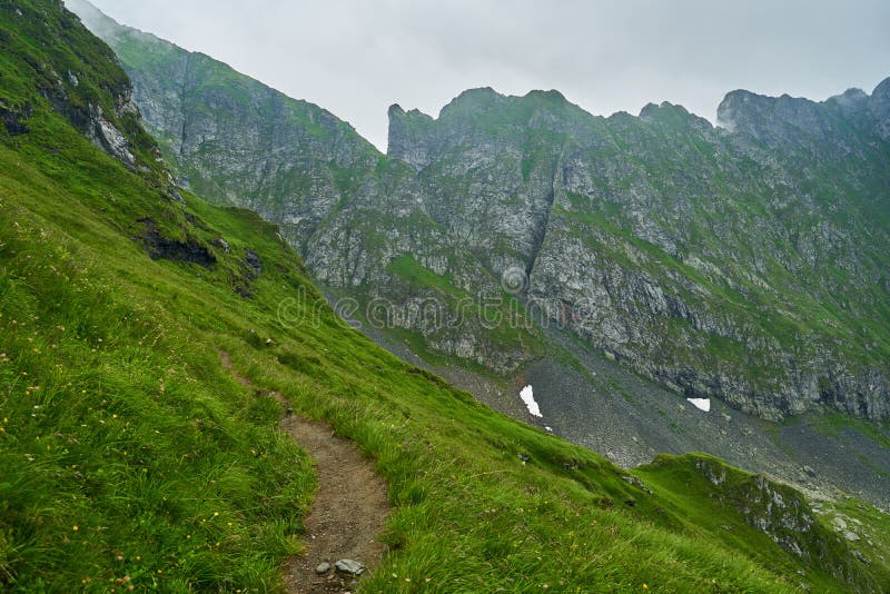 Mountain hiking trail stock photo. Image of path, high - 192228338
