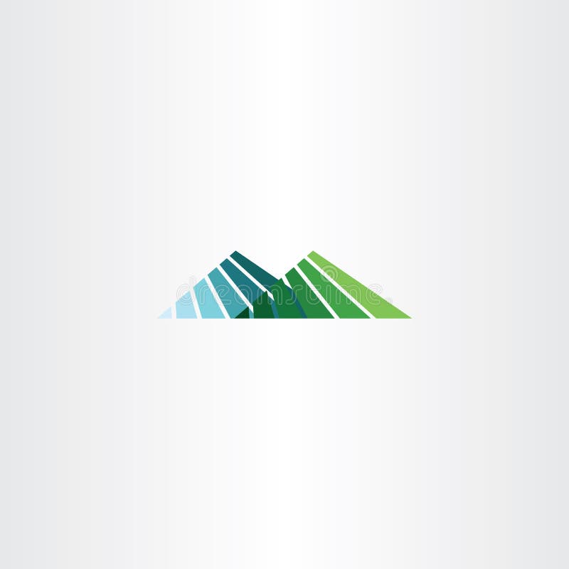 Mountain Hill Vector Logo Icon Sign Stock Vector - Illustration of ...