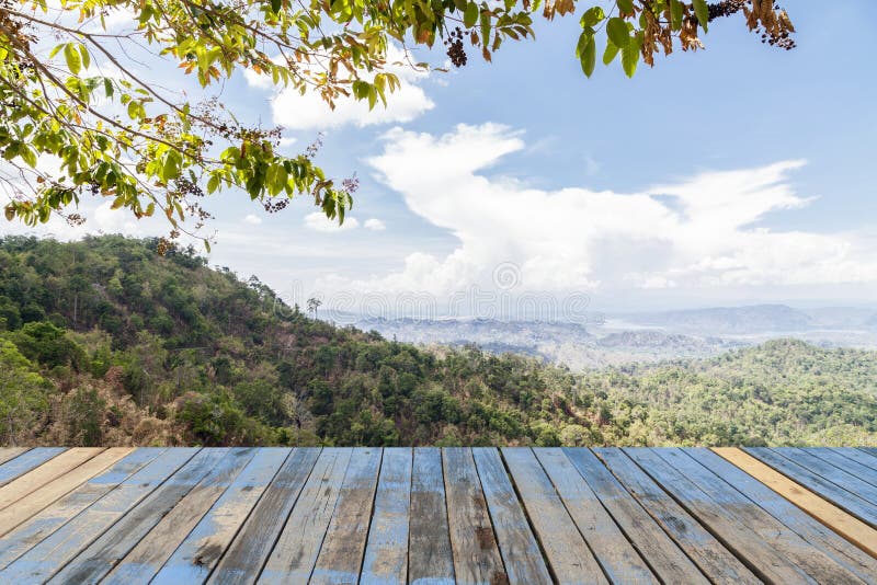 Mountain Hill Viewpoint Beautiful Scenery for Background with Stock ...