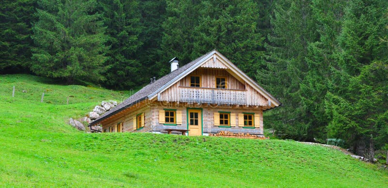 German House in the Mountains Stock Photo - Image of bavaria, nature ...