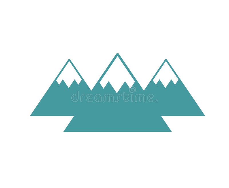 Mountain peak symbol stock vector. Illustration of adventure - 91039725