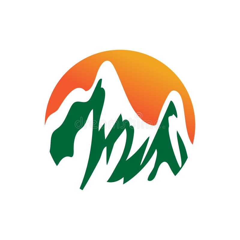 Mountain Illustration Logo Vector and Symbol Design Stock Vector ...