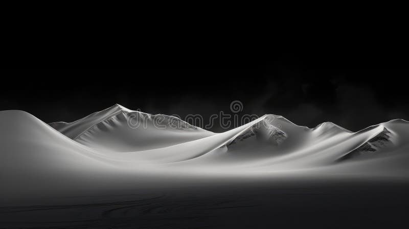 Mountain Infinity Symbol Black Background Stock Illustration ...